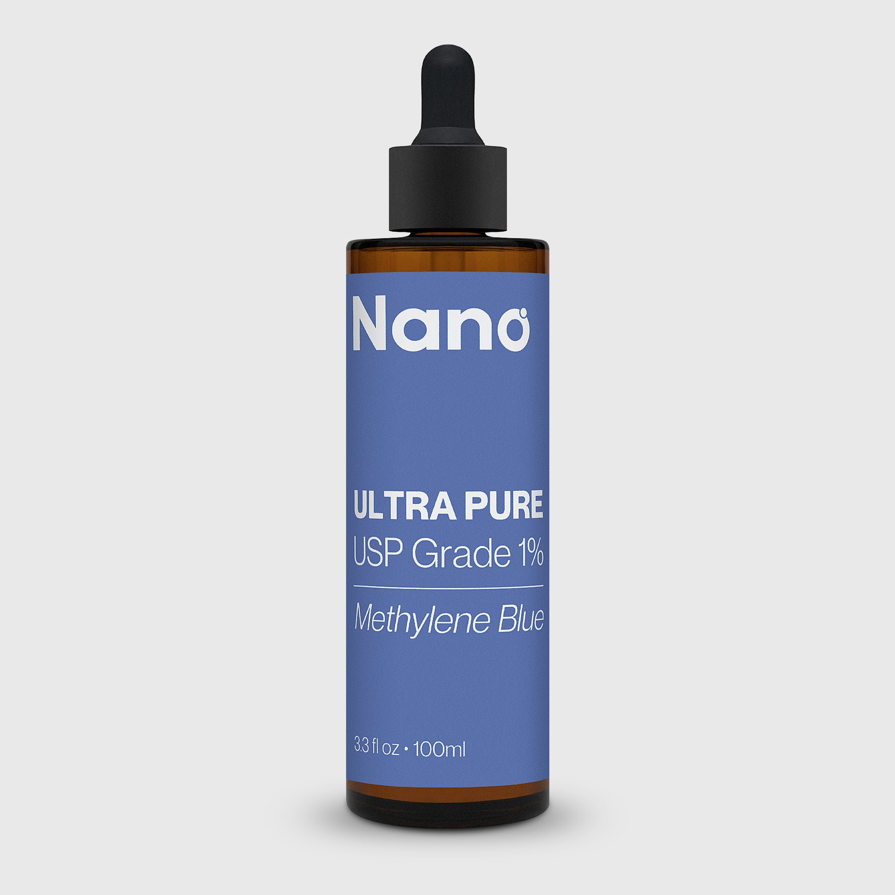 NANO Ultra Pure Methylene Blue USP Pharmaceutical Grade 1% | 100 ML Dropper Bottle – Nano Colloidals